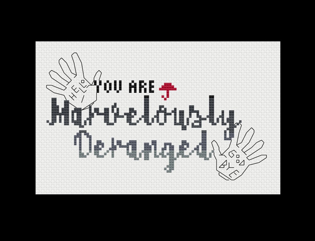 Marvelously Deranged - the Umbrella Academy - Cross Stitch Pattern - Etsy