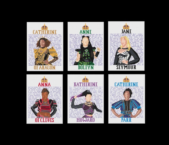 Six the Musical Pack PDF Cross Stitch Patterns - Etsy