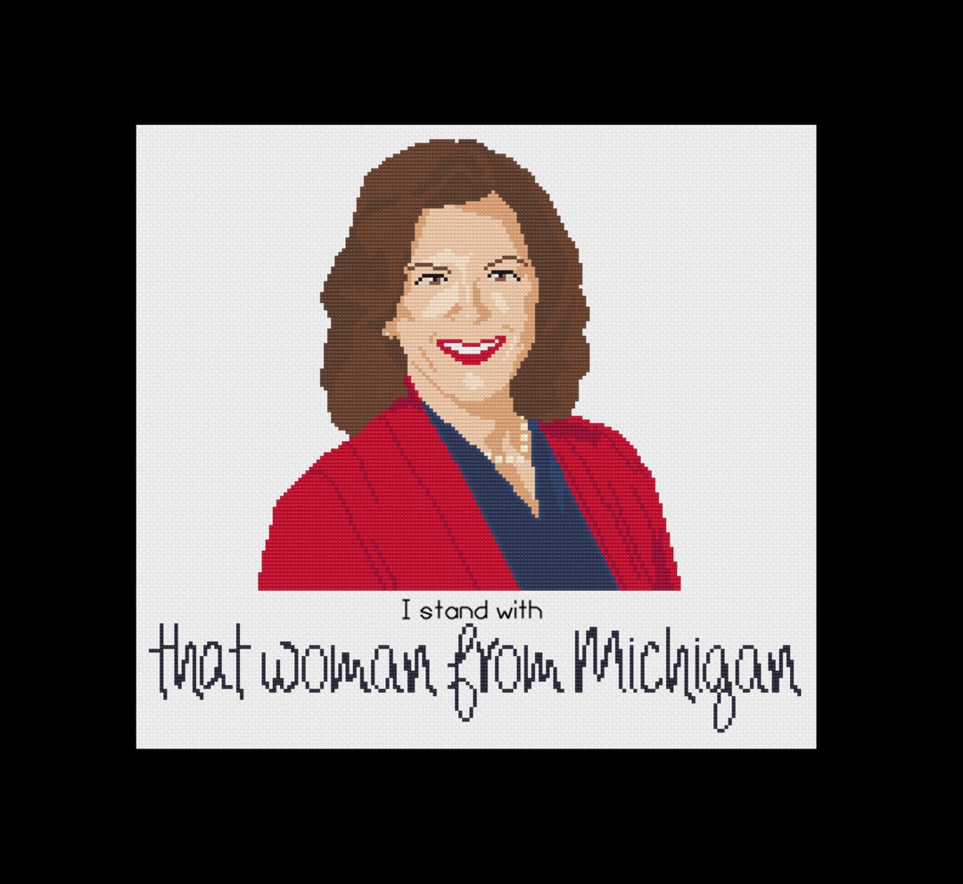 Gretchen Whitmer - Cross Stitch Pattern - Etsy