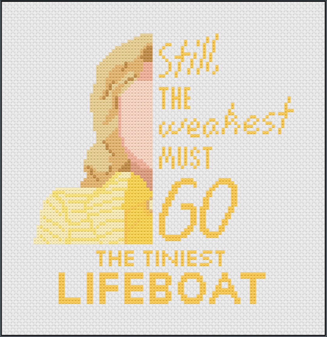 The Tiniest Lifeboat - the Heathers - PDF Cross Stitch Pattern - Etsy
