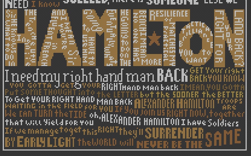 Guns and Ships Hamilton PDF Cross Stitch Patterns | Etsy