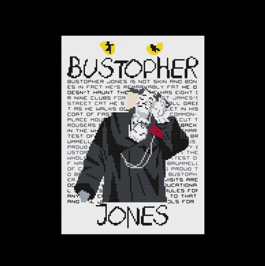 Bustopher Jones - Cats - PDF Cross Stitch Patterns - Etsy