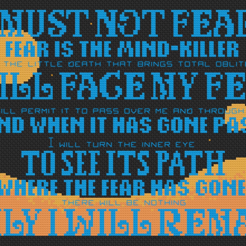 Dune Fear Litany - Etsy UK