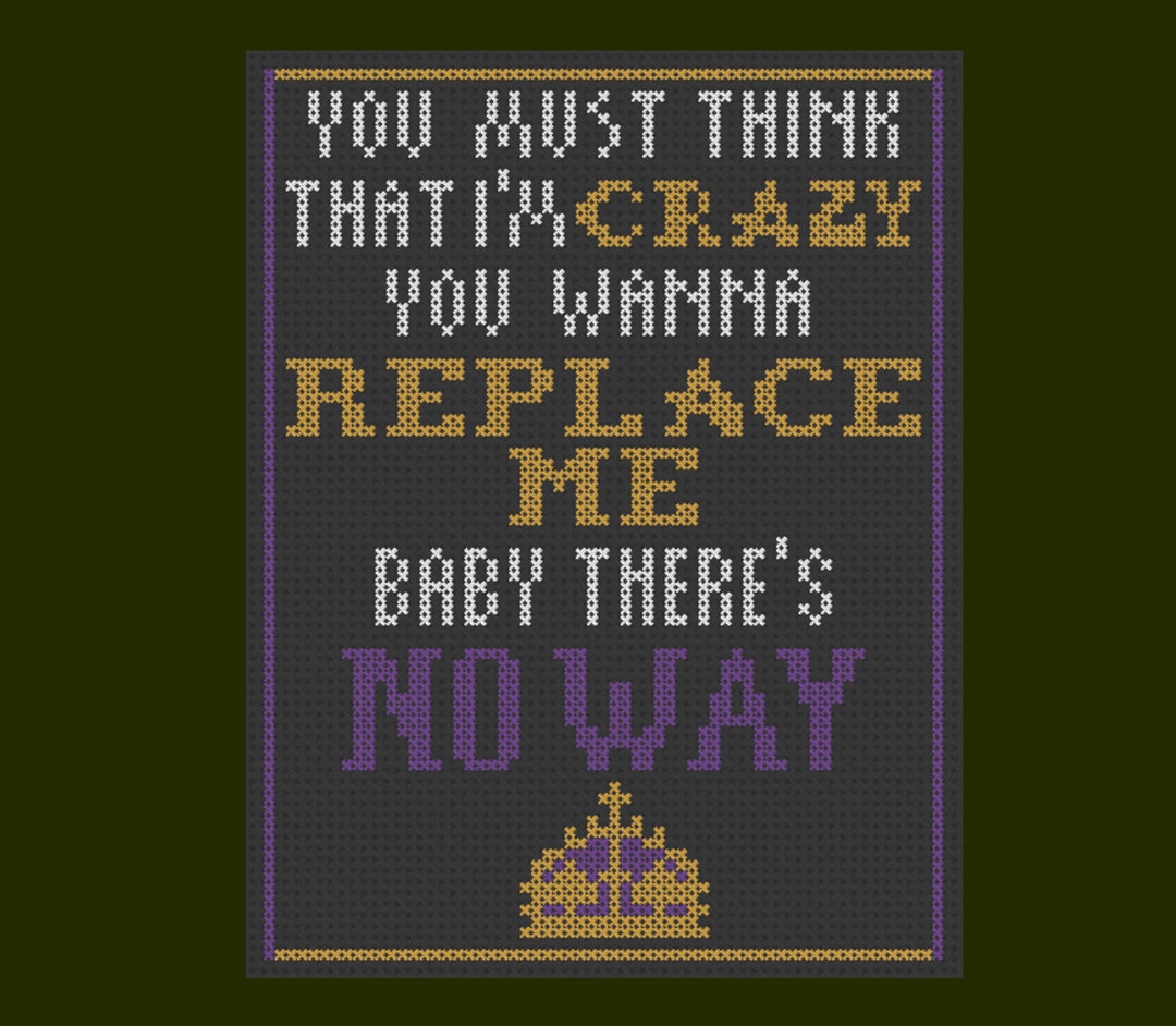 No Way - Six the Musical - PDF Cross Stitch Pattern - Etsy