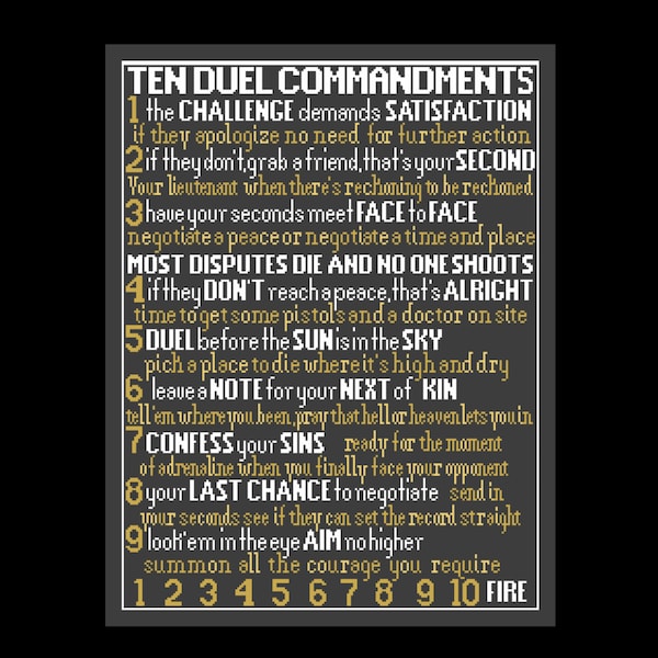 The Ten Commandments Embroidery Designs - Etsy