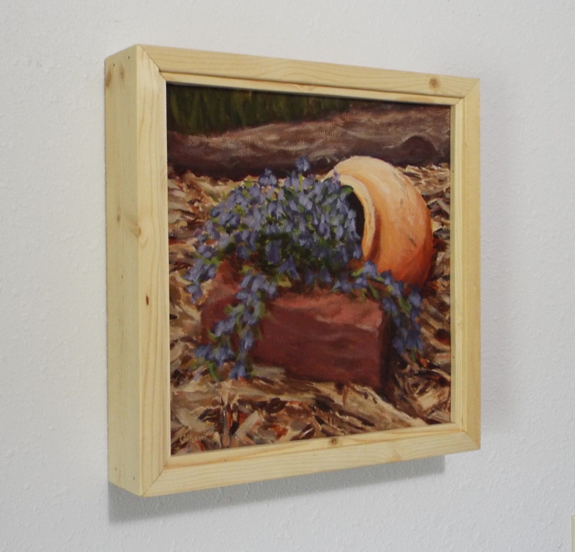 Original Painting Floral Painting Rustic Art Garden Art - Etsy