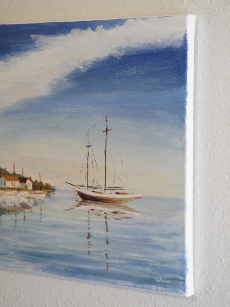 Sailboat Painting Sailing Art Nautical Art Original - Etsy