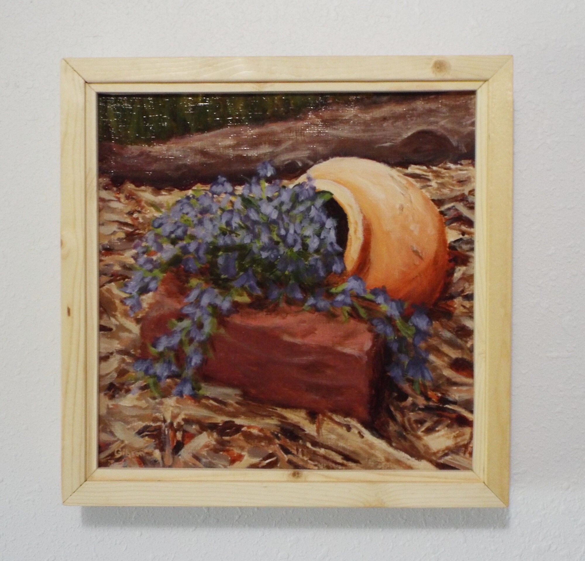 Original Painting Floral Painting Rustic Art Garden Art - Etsy