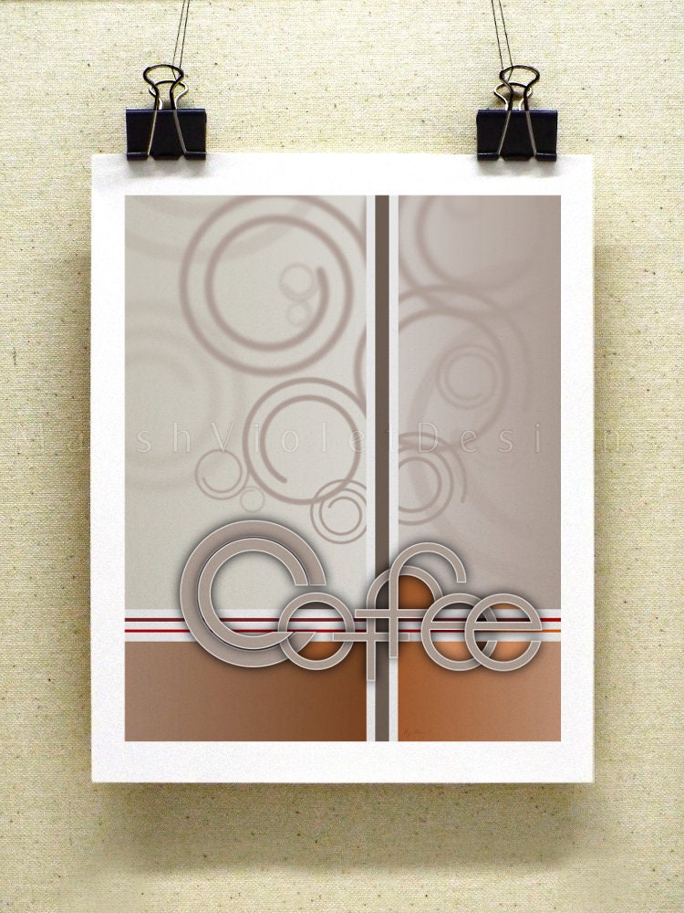 Burnt Orange Coffee Bar Coffee Sign Coffee Art Kitchen - Etsy