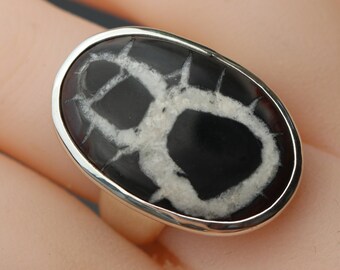 Septarian Stone Ring | Etsy