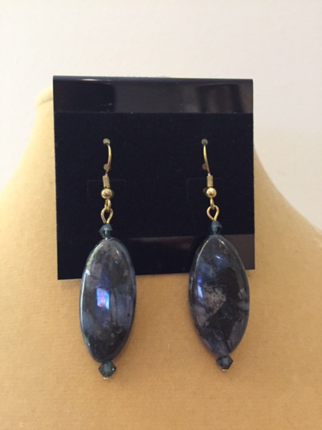 Blue Riolita Earrings, Blue Riolita Dangle Earrings, Dangle Earrings ...