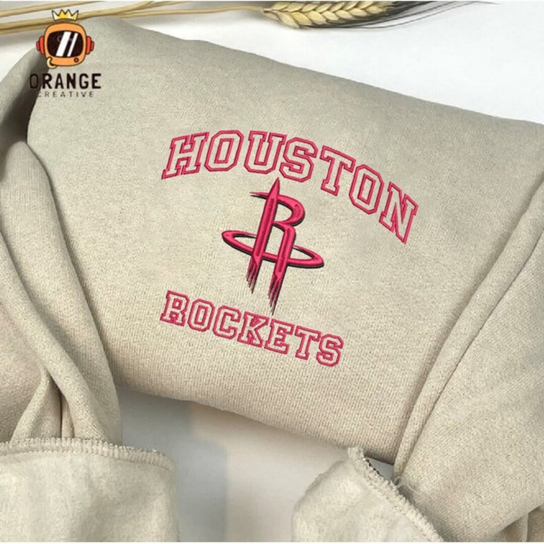 Embroidered Shirt Houston Rocket Shirt Houston Basketball - Etsy