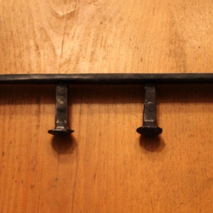 Fishtail Railroad Spike Coat Rack - 4 Hooks - Etsy