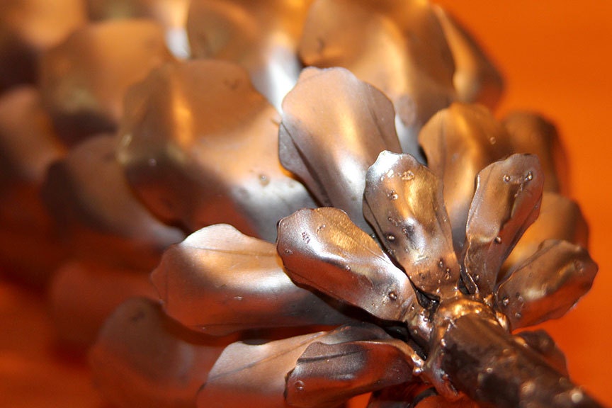 Steel Pine Cone - Etsy