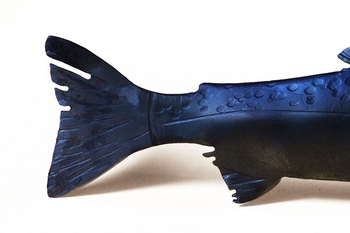 Hammered Iron Fish Art - Etsy