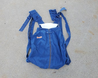 70s Snugli Baby Carrier Vintage Baby Carrier Blue Cotton Wide-wale ...