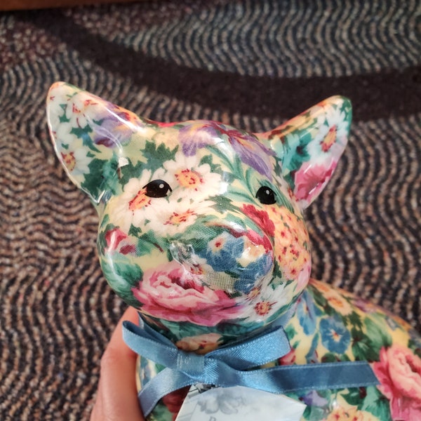 Porcelain Pig - Etsy