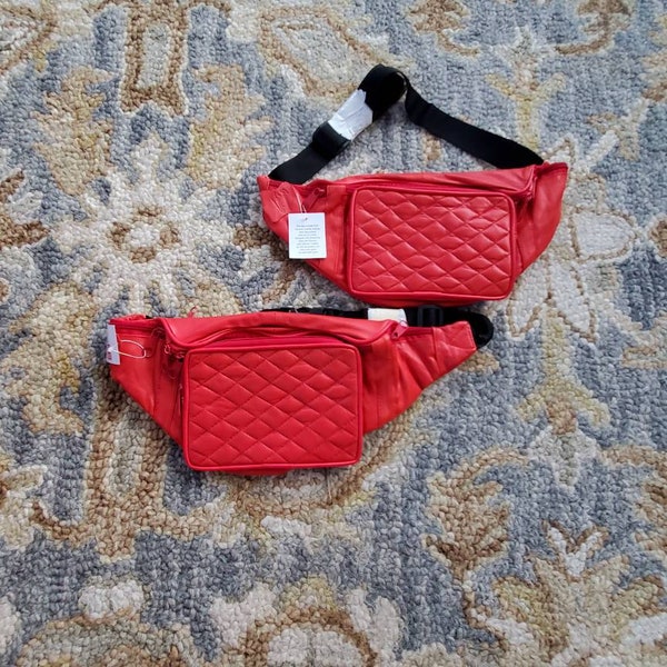 Quilted Leather Fanny - Etsy