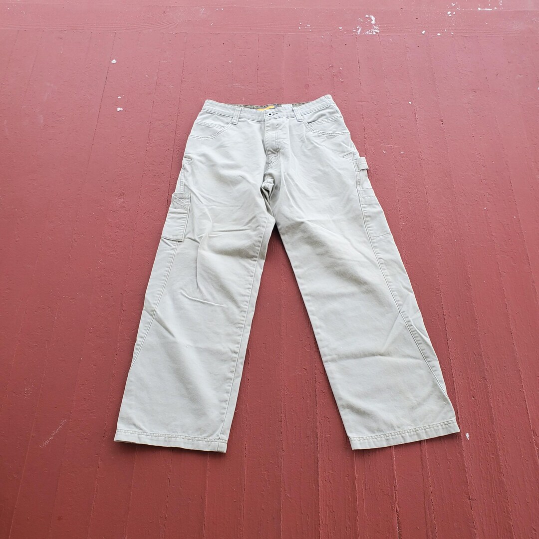 Silver Tab Levi's Khaki Cargo Skater Carpenter Pants Size 31/31 90's ...