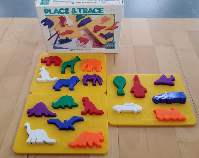 Discovery Toys Place and Trace Puzzle That Doubles as Tracer 90's ...
