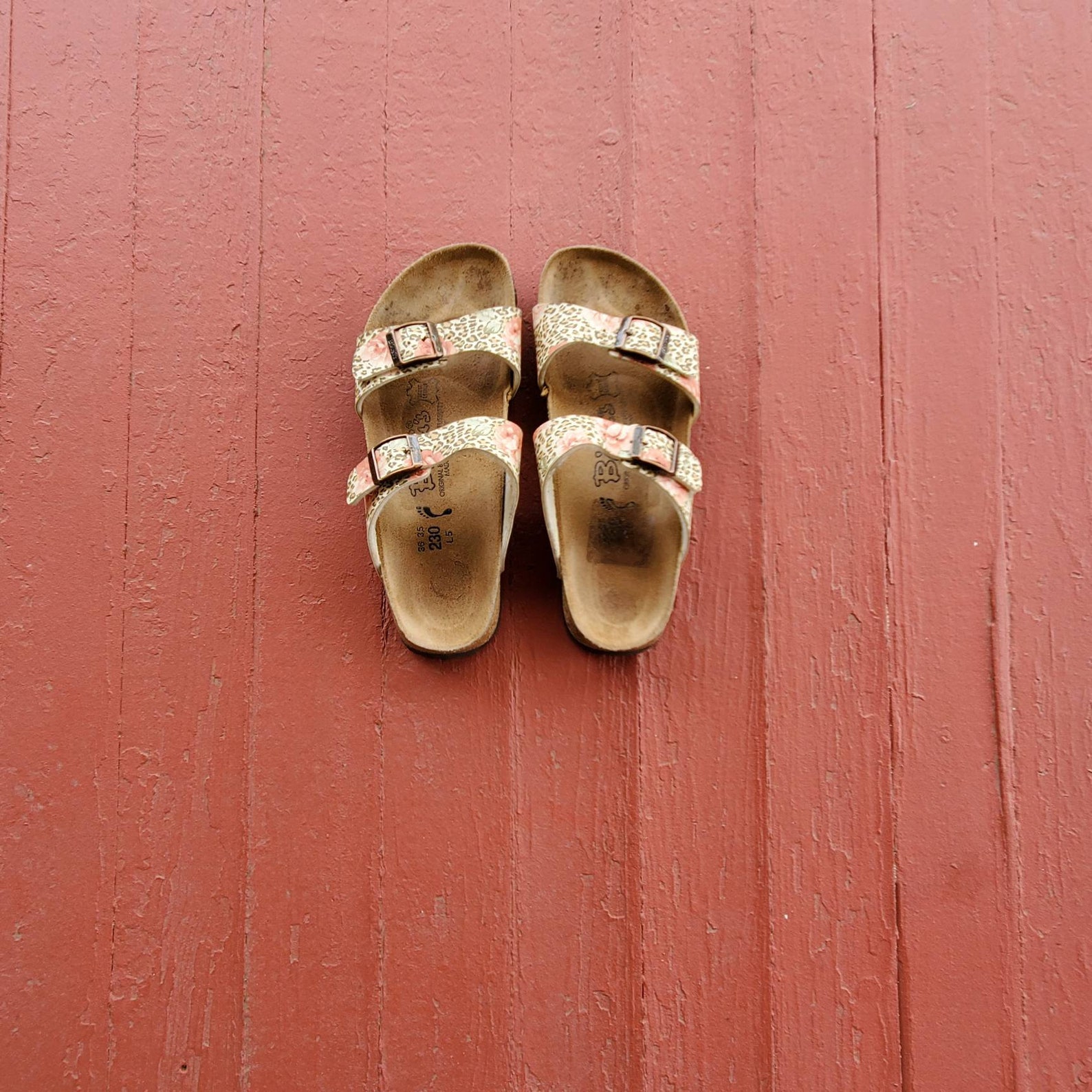 Birkenstock Cheetah Print Floral Sandals Size 36 US Size 5 - Etsy
