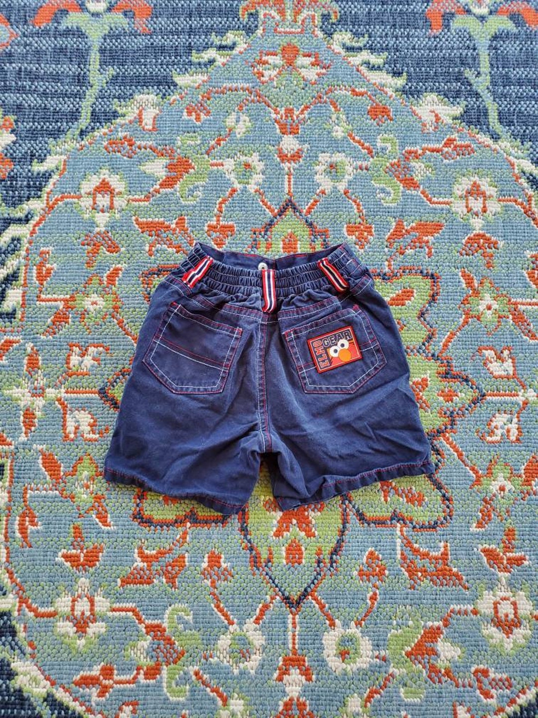 Sesame Street Elmo Shorts: Navy Blue Baby Boy Clothes, 18 Months - Etsy