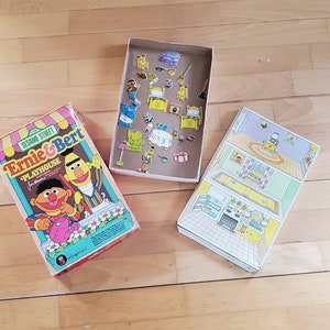 Vintage 80s Sesame Street Colorforms: Bert & Ernie Playhouse, 25 Pieces ...