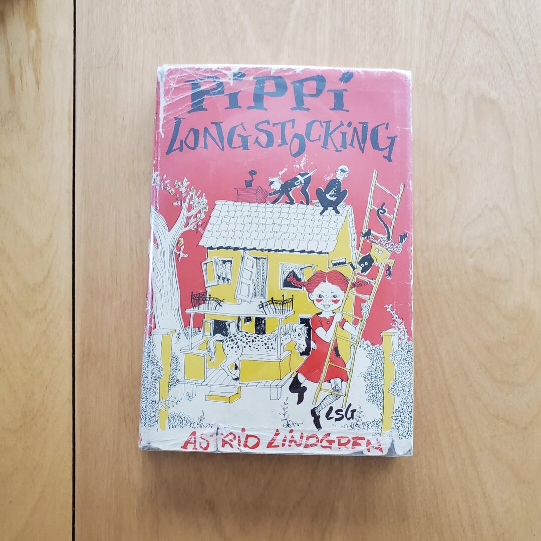 Pippi Longstocking by Astrid Lindgren 1951 Second Printing Hard Cover ...