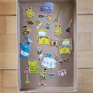 Vintage 80s Sesame Street Colorforms: Bert & Ernie Playhouse, 25 Pieces ...