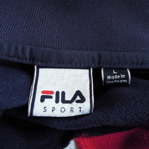 Fila Sport Vintage Track Jacket Men's Size Large Fila Sport Zip Front ...