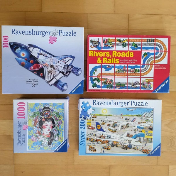 Vintage Ravensburger Puzzles - Etsy