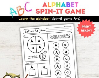 Alphabet Matching Game Printable Alphabet Game Nature Preschool ...