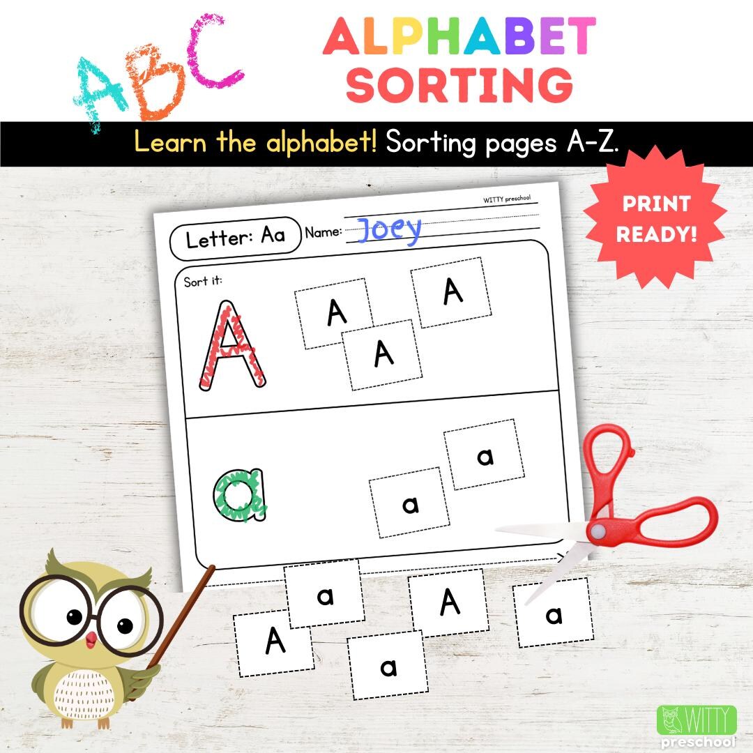 Printable Alphabet Sorting - Etsy