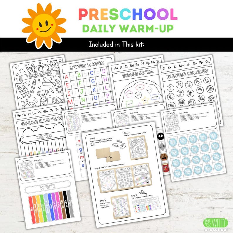 Preschool Daily Warm-up - Etsy