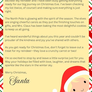 Santa Response Letter - Etsy