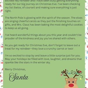 Santa Response Letter - Etsy