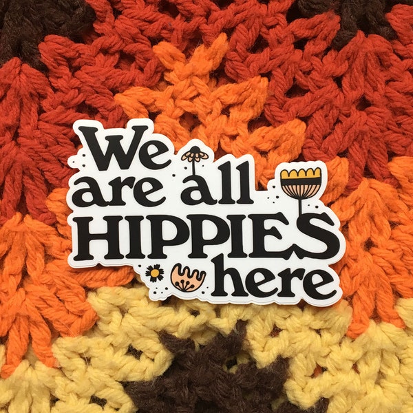 Hippie Sticker - Etsy