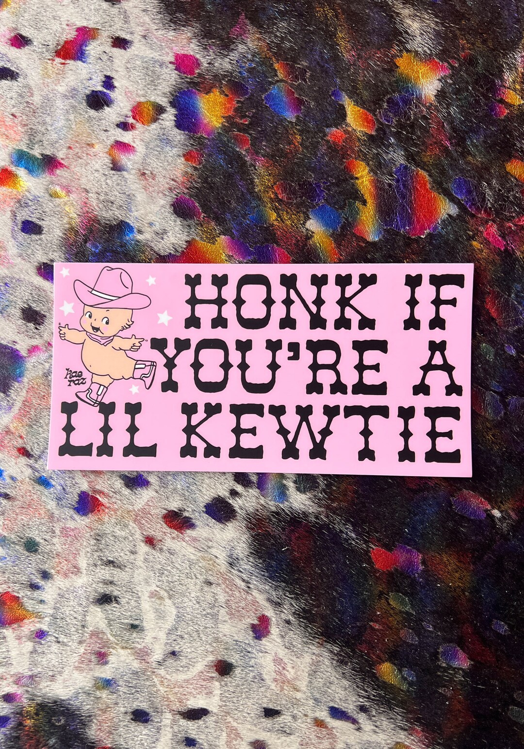 Cowpoke Kewtie Bumper Sticker, Gen Z Bumper Stickers, Gen Z Sticker ...
