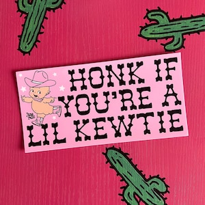 Cowpoke Kewtie Vinyl Bumper Sticker: Gen Z Funny Sticker - Etsy