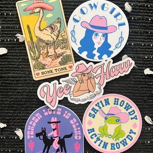 Cowgirl Sticker Pack, Cowgirl Stickers, Yallternative Sticker, Western ...