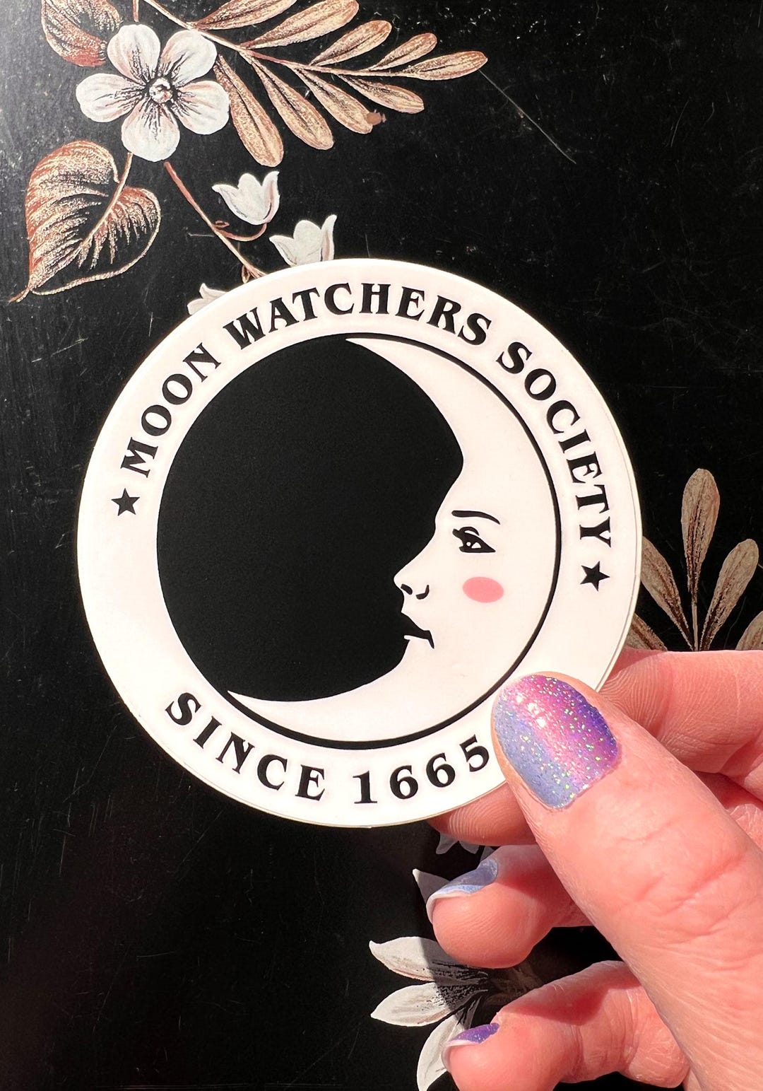 Moon Watchers Sticker, Moon Sticker Car, Moon Sticker Packs, Witchy ...