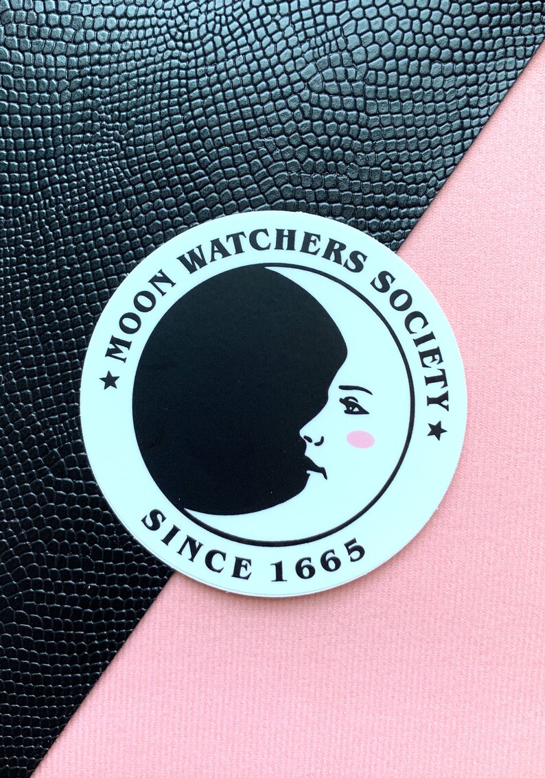 Moon Watchers Sticker Moon Sticker Car Moon Sticker Packs - Etsy