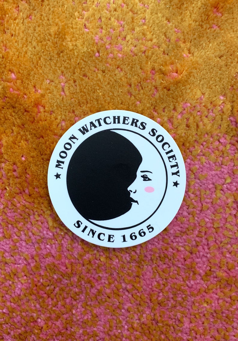 Moon Watchers Sticker Moon Sticker Car Moon Sticker Packs - Etsy