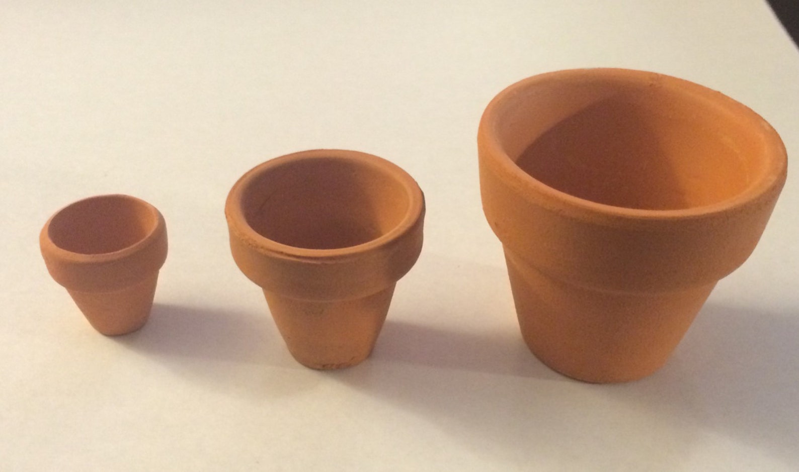 CLAY Flower POT 3/4 Inch Tiny Miniature Fairy Garden Terra - Etsy