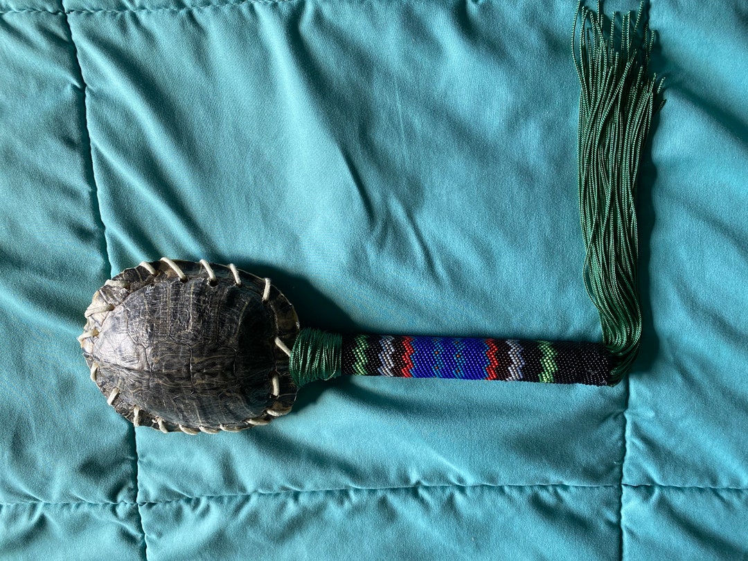 Turtle Shell Rattle - Handcrafted Peyote Sticks - Mtmancreations - Etsy