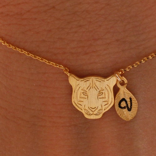 Gold Tiger Bracelet. Tiger Necklace. Tiger Jewelry. | Etsy