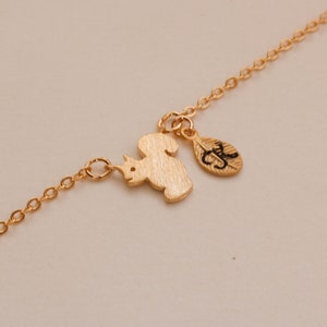 Gold Squirrel Bracelet. Squirrel Necklace. Squirrel Jewelry. - Etsy