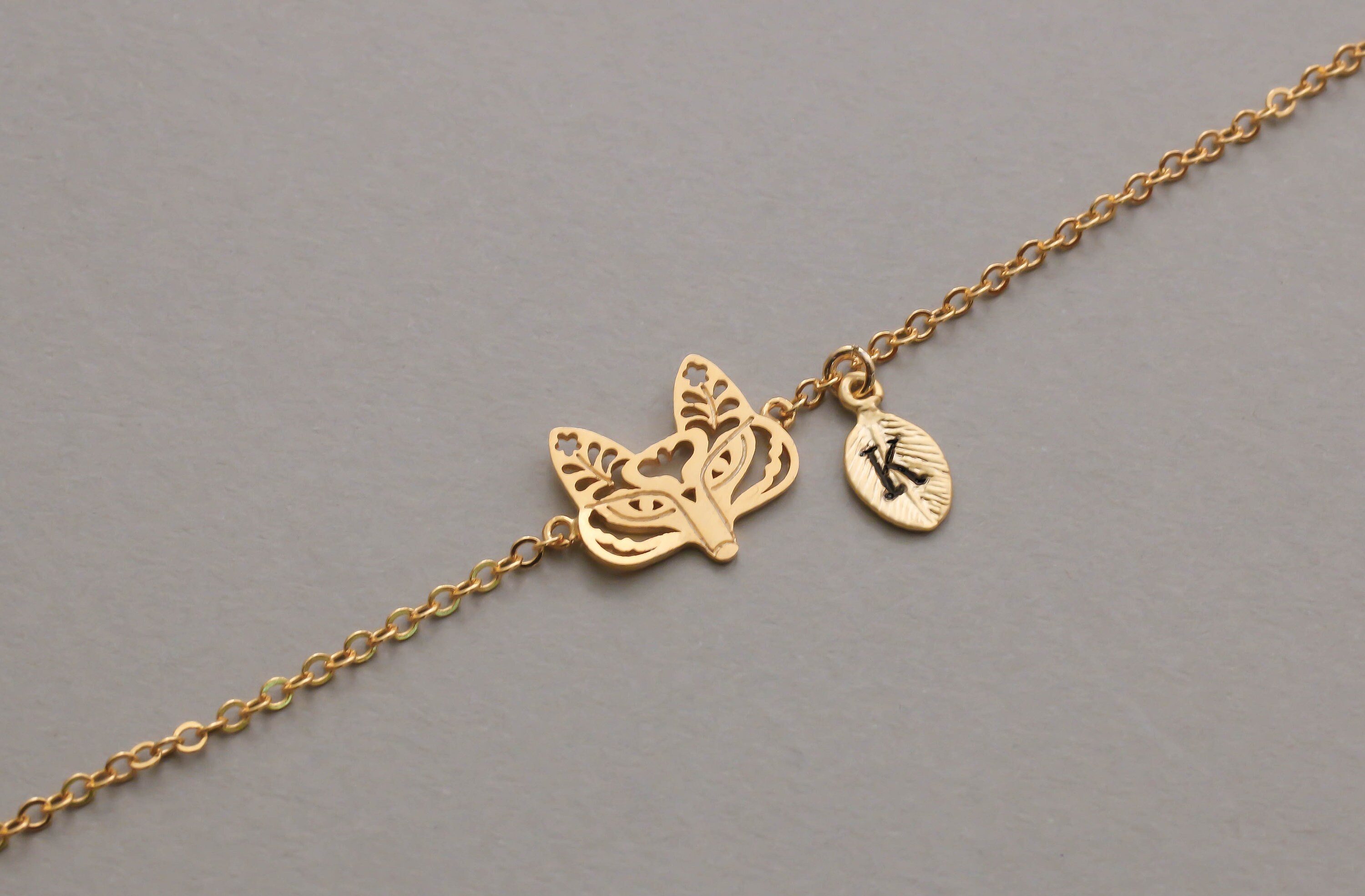 Fox Bracelet. Fox Jewelry. Custom Bracelet. Personalized | Etsy