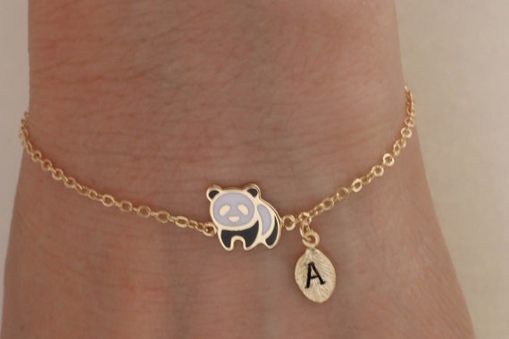 Panda bracelet. Panda jewelry. custom bracelet. personalized | Etsy