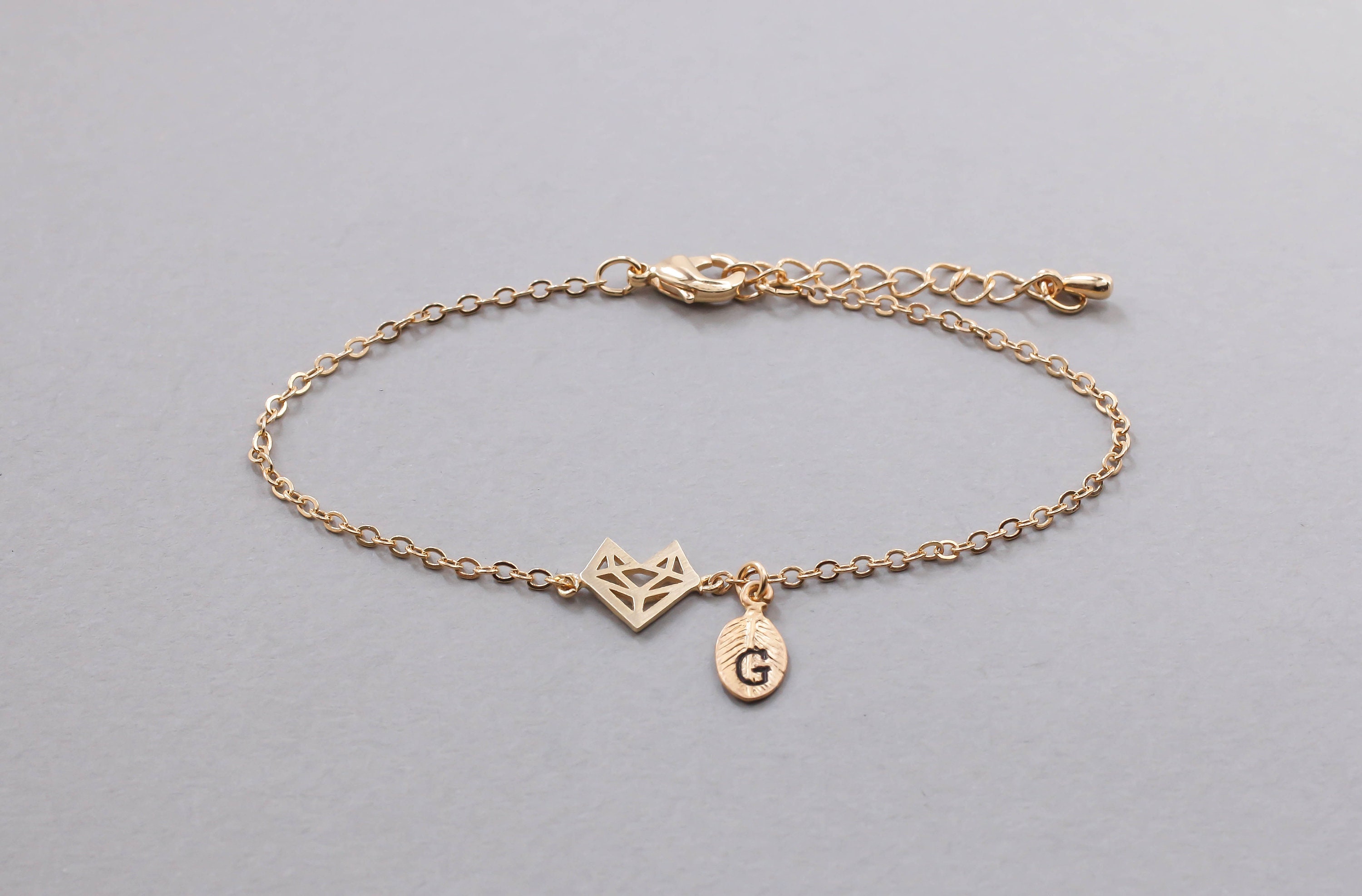 Fox Bracelet. Origami Fox Jewelry. Custom Bracelet. | Etsy